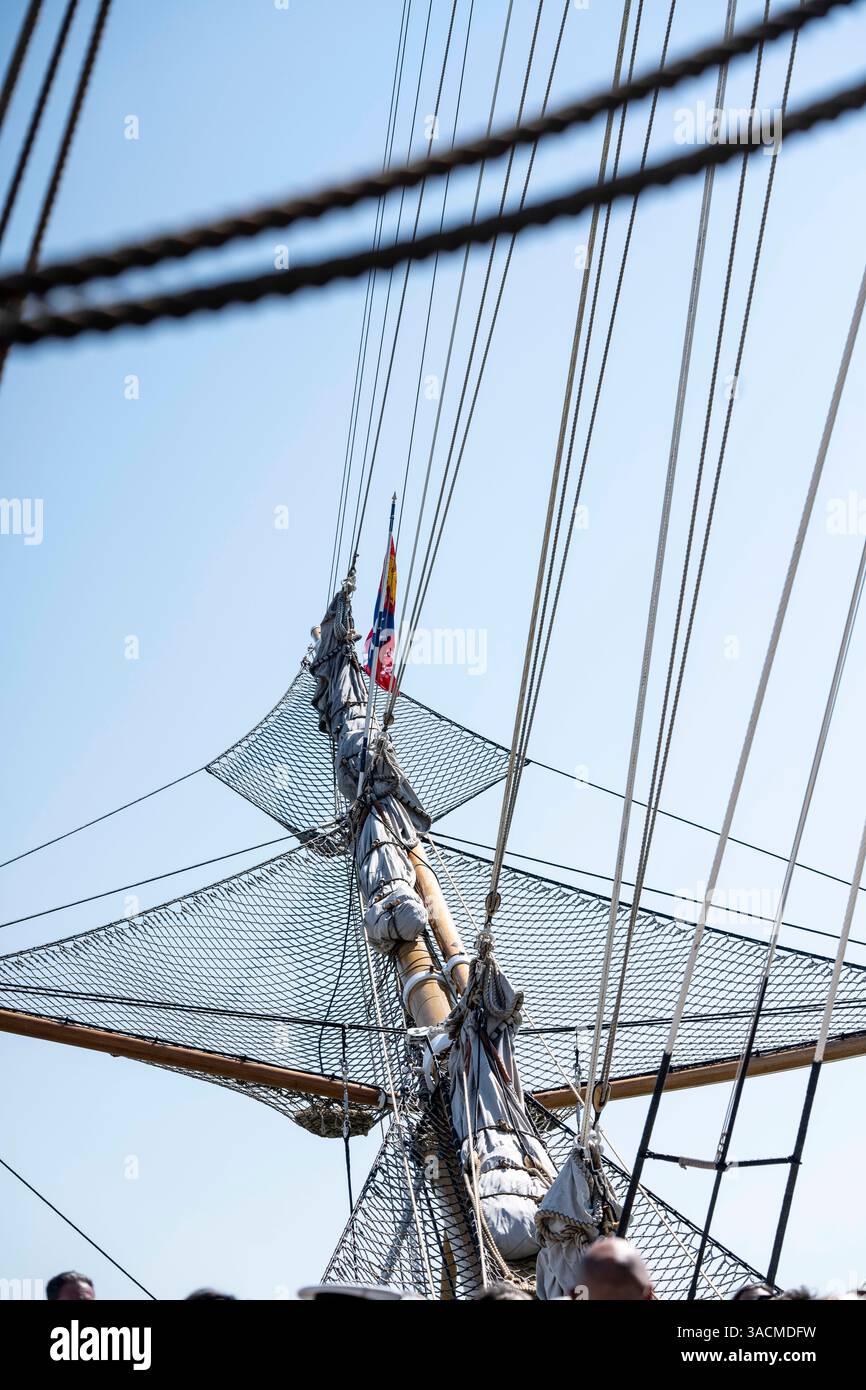 April 4, 2025, Ortona, Abruzzo, Italy: Detail inside the Italian Navy ...
