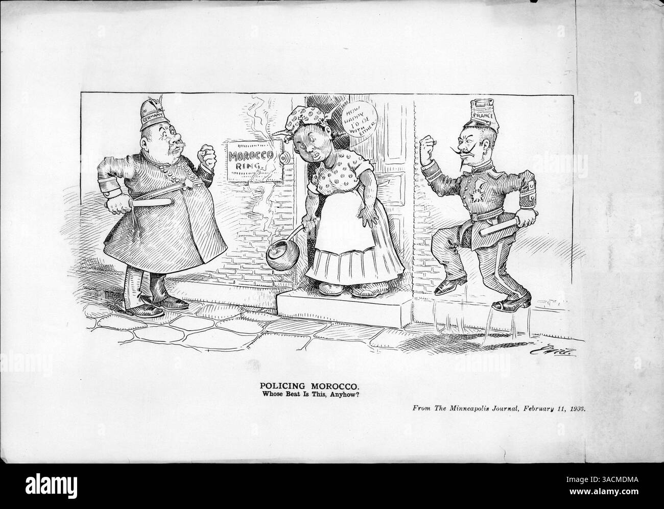 First moroccan crisis cartoon hi-res stock photography and images - Alamy