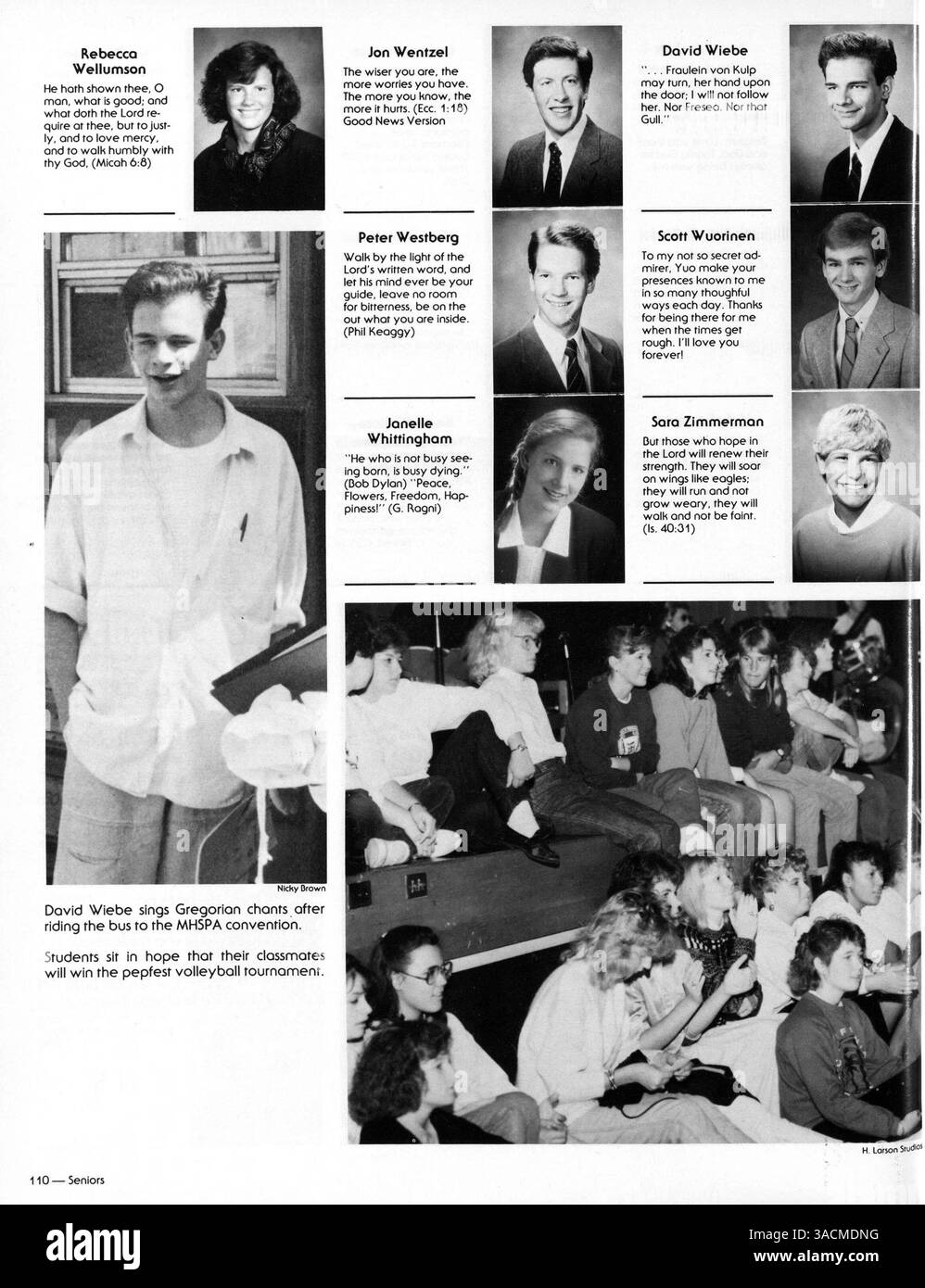 The 1987 Antler yearbook highlights the students, teachers, athletics ...