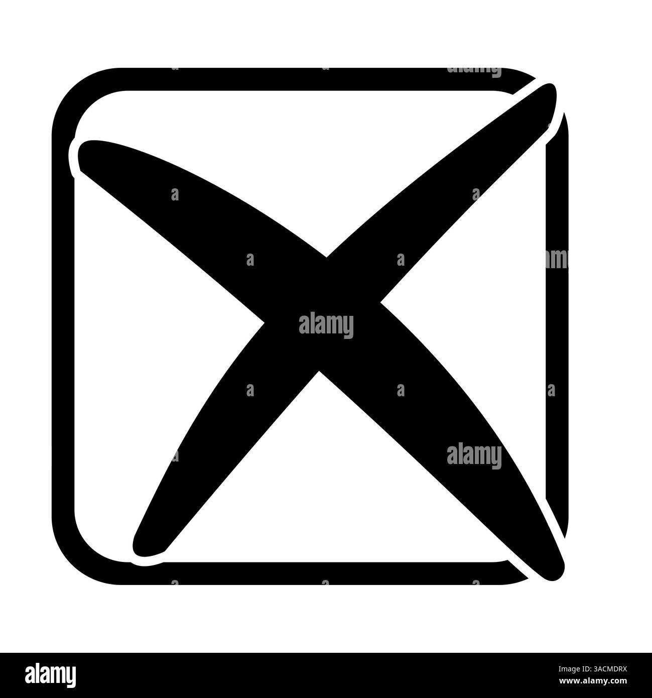 Check marks cross signs hi-res stock photography and images - Alamy