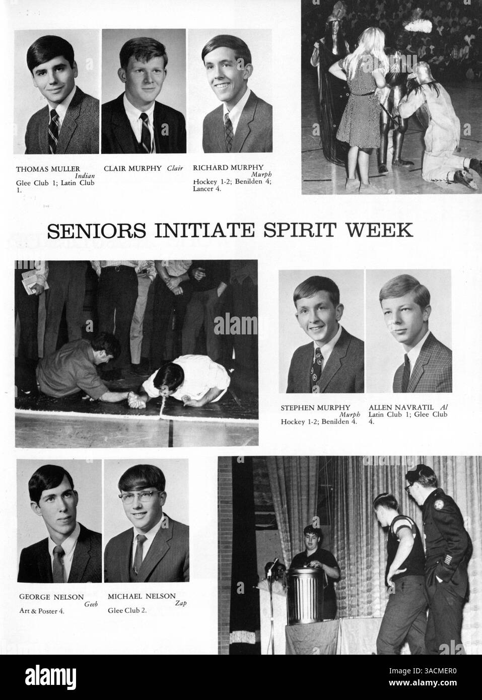 This 1968 Benilde High Yearbook features student activities, sports ...