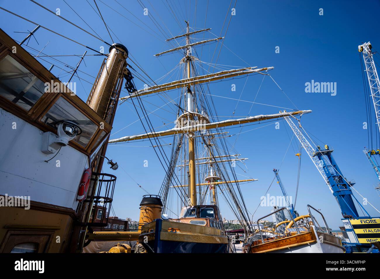 April 4, 2025, Ortona, Abruzzo, Italy: Detail inside the Italian Navy ...