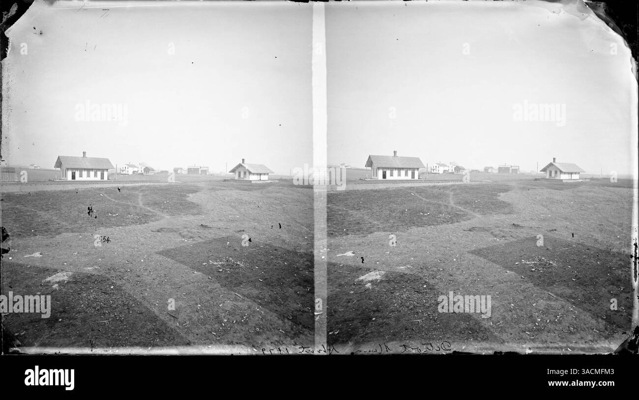 This photograph shows the early development of Detroit, Minnesota ...