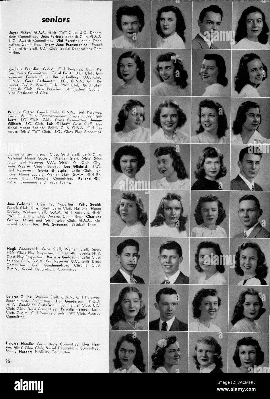 The 1947 wahian yearbook from washburn high school showcases the hi-res ...