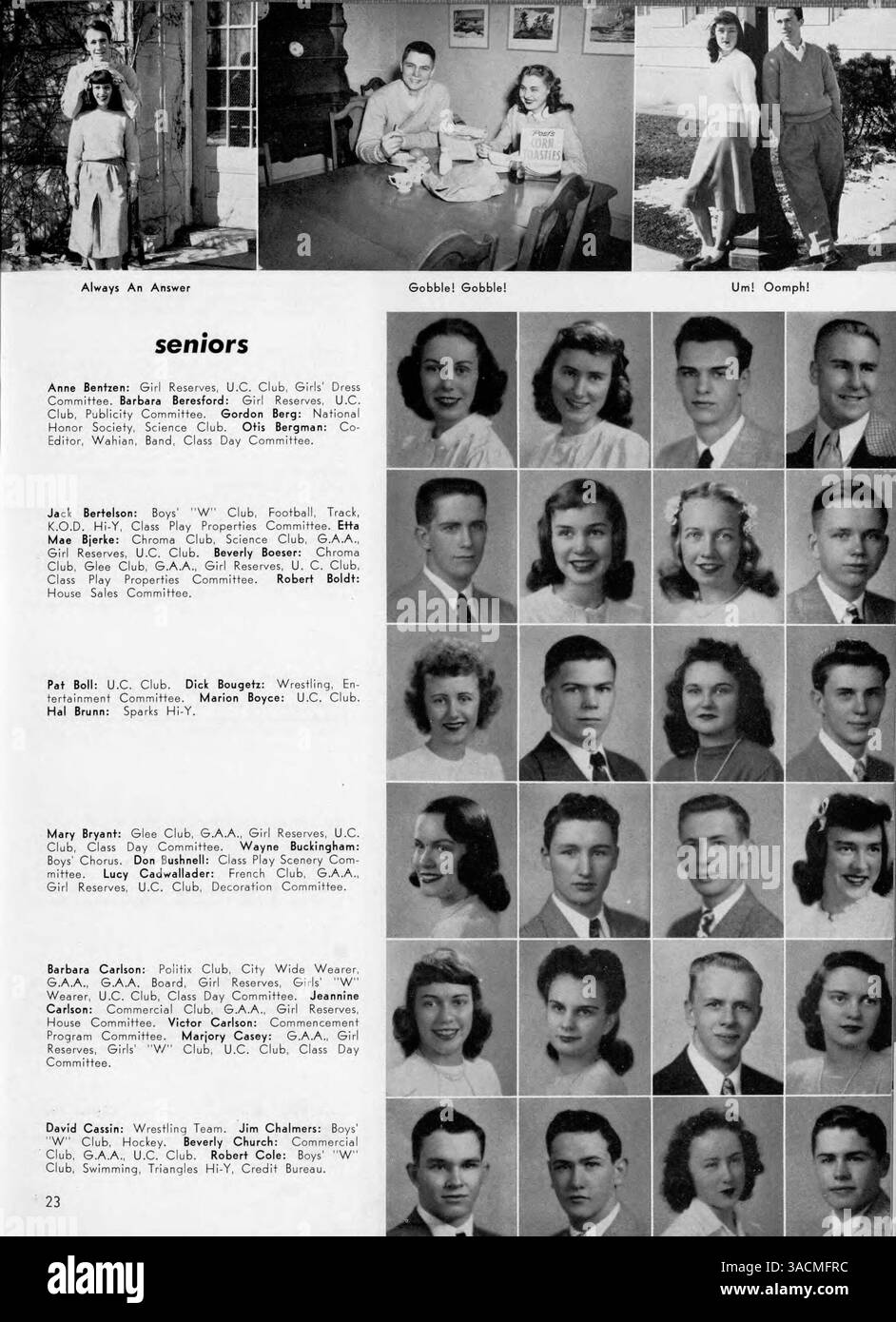 Including the achievements of athletic teams hi-res stock photography ...