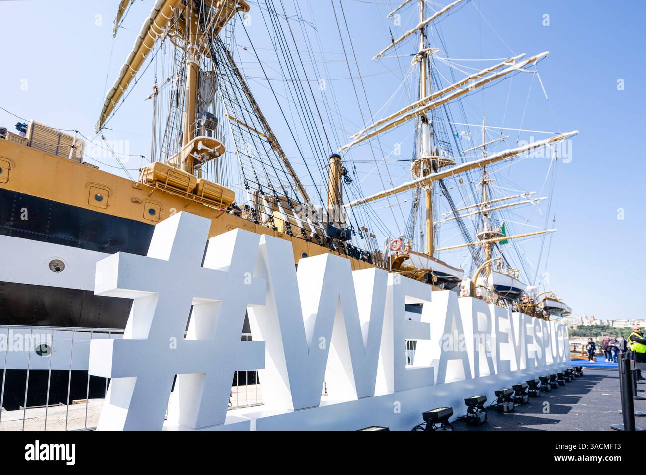 April 4, 2025, Ortona, Abruzzo, Italy: Detail the Italian Navy Training ...