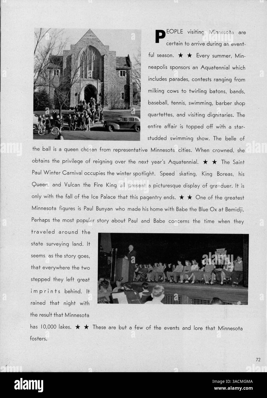 The 1947 Wahian yearbook from Washburn High School records important ...