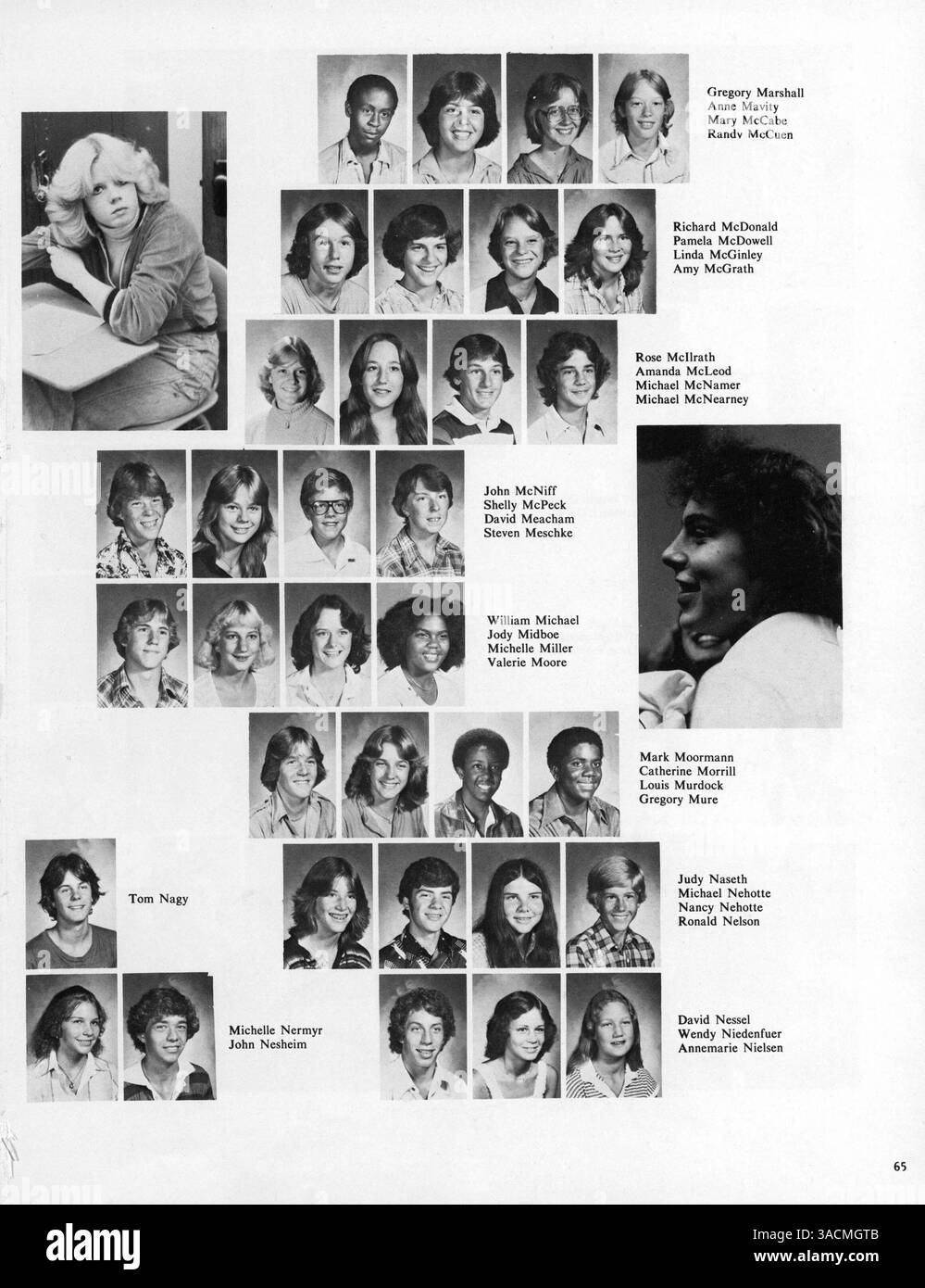 The 1979 wahian yearbook from washburn high school highlights th hi-res stock photography and ...