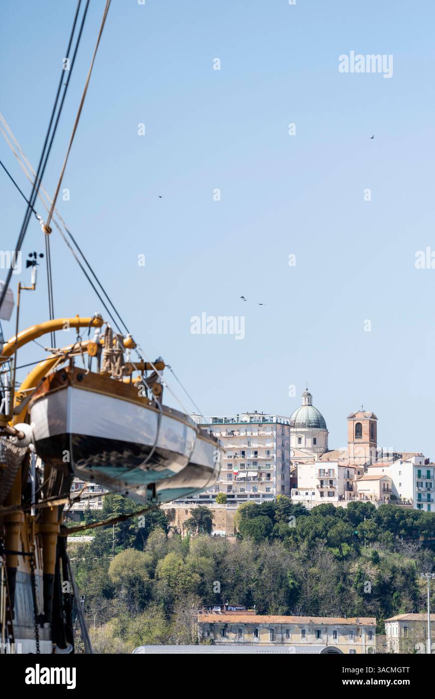 April 4, 2025, Ortona, Abruzzo, Italy: Detail of the Italian Navy ...