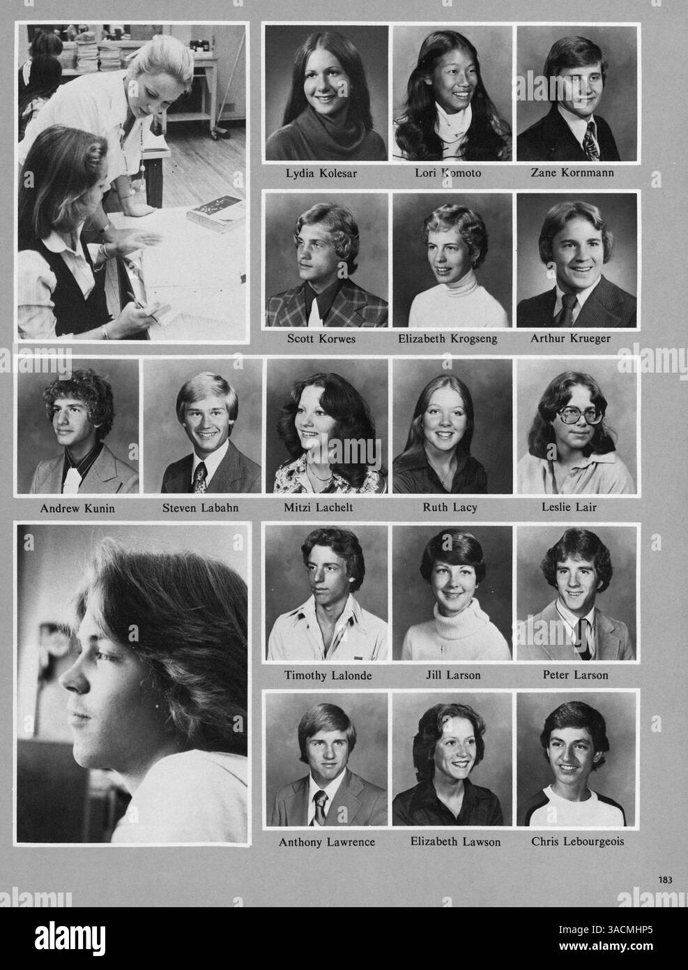 This 1979 'Wahian' yearbook from Washburn High School highlights student portraits, faculty ...