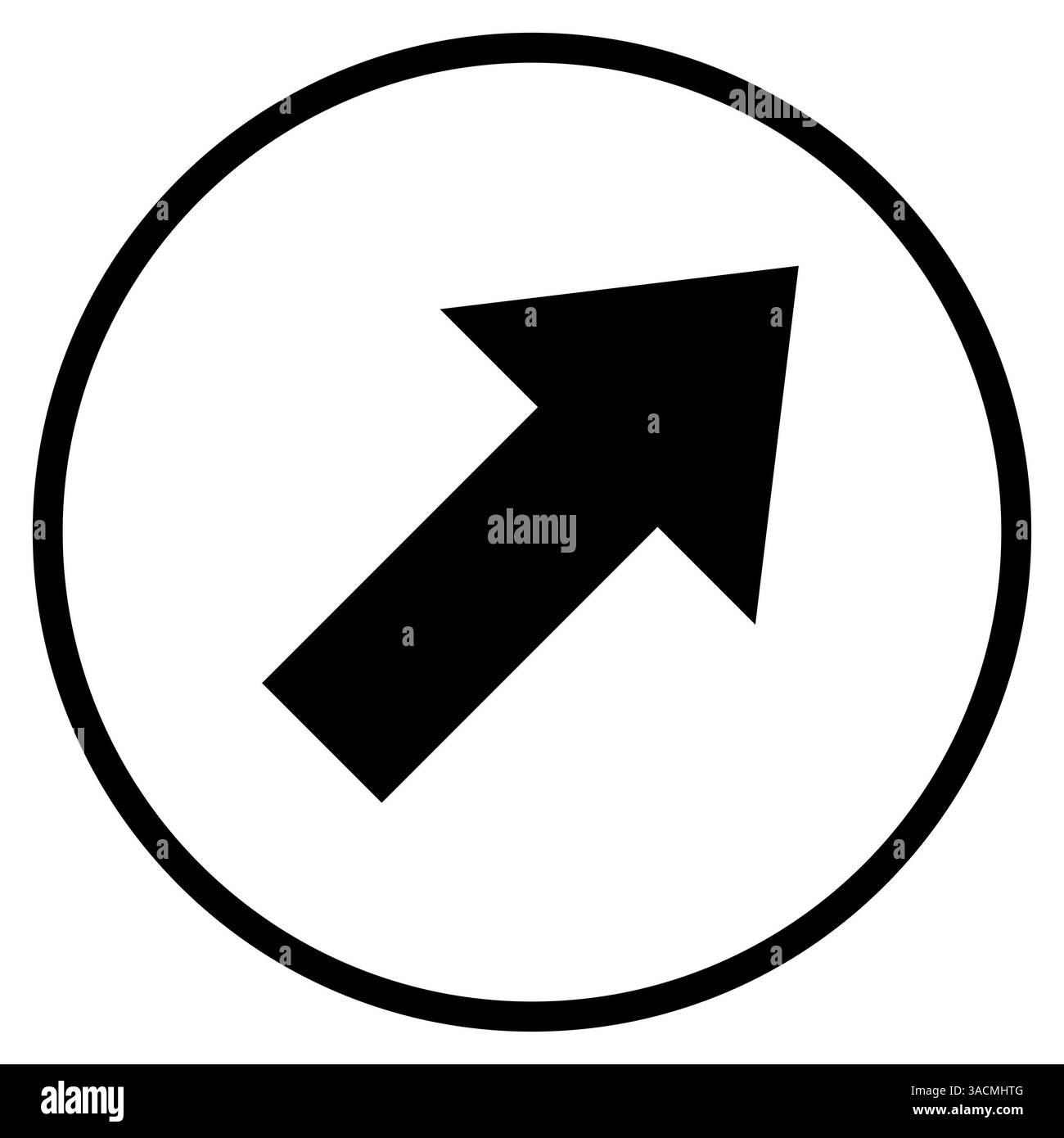 Arrow symbol upwards - flat icon in a circle for rising prices Growth ...