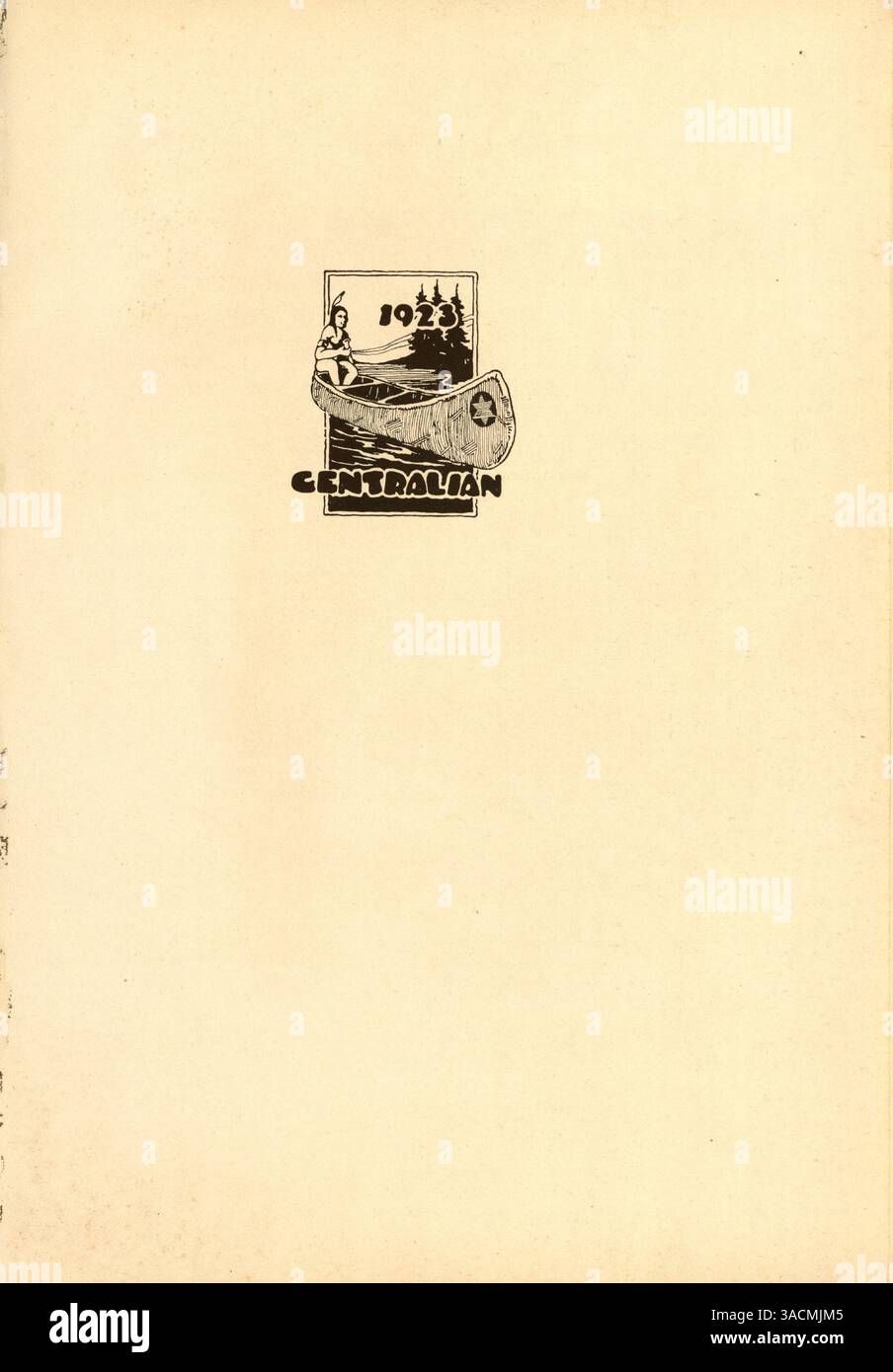 This 1923 'Centralian' yearbook from Central High School documents the ...