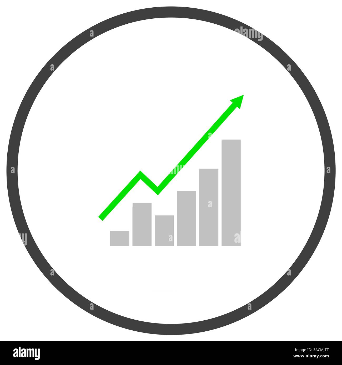 Graph chart in flat hi-res stock photography and images - Alamy