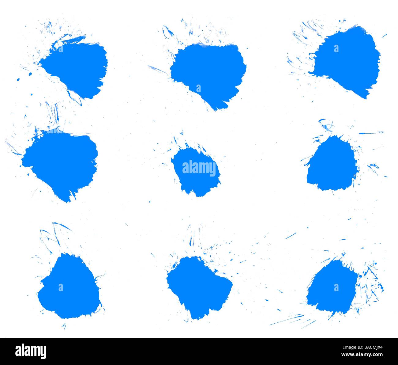 9 blue blobs hi-res stock photography and images - Alamy