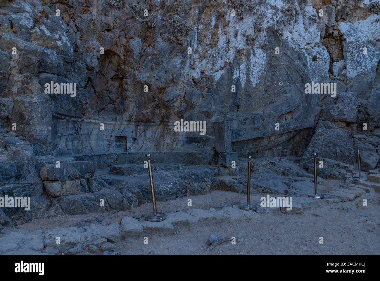A picture of the Relief of a Rhodian Galley at the entrance to the ...
