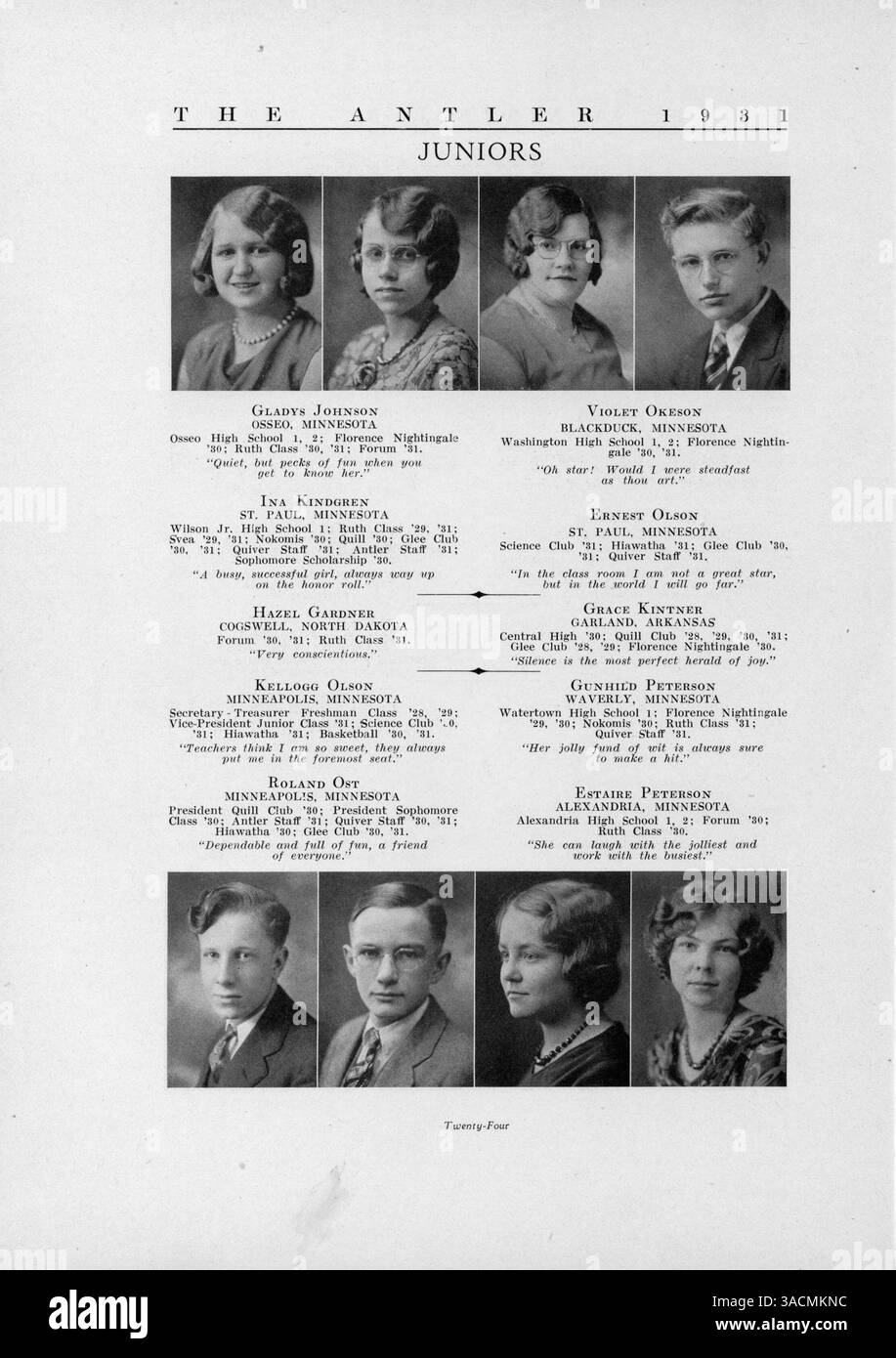 This yearbook from 1931 documents Minnehaha Academy’s students ...