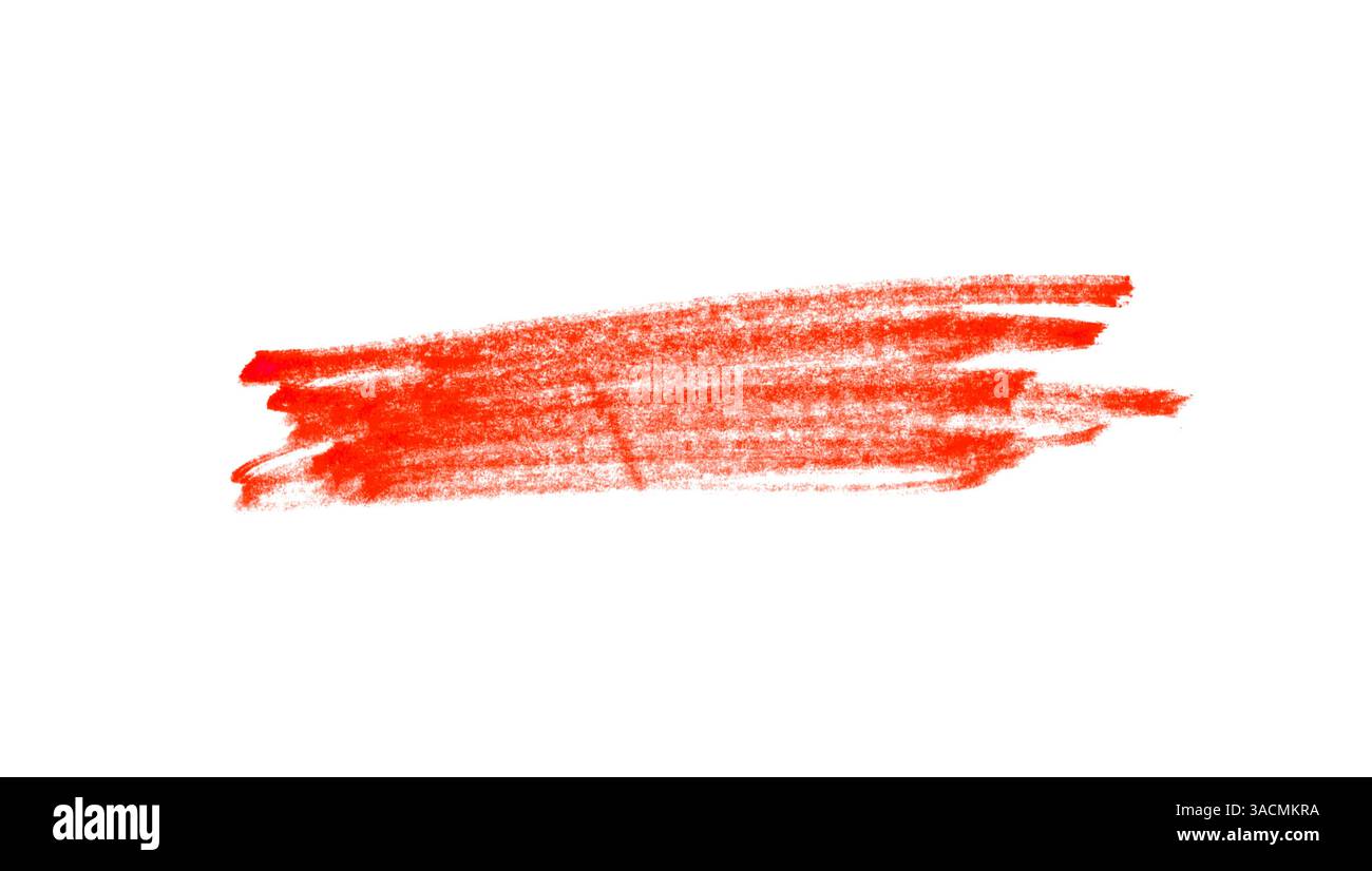 Messy red marking - drawn with a pen on a white background Stock Photo ...
