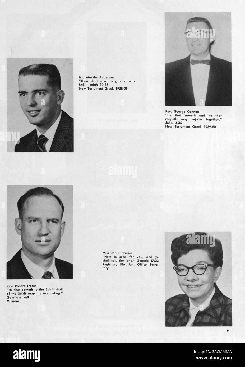 The 1959-1960 Beacon yearbook from Holiness Methodist School of ...