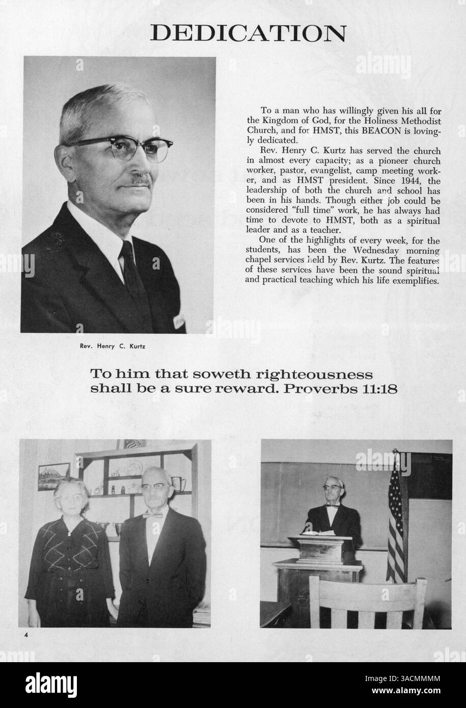 The Beacon yearbook from Holiness Methodist School of Theology for 1959 ...