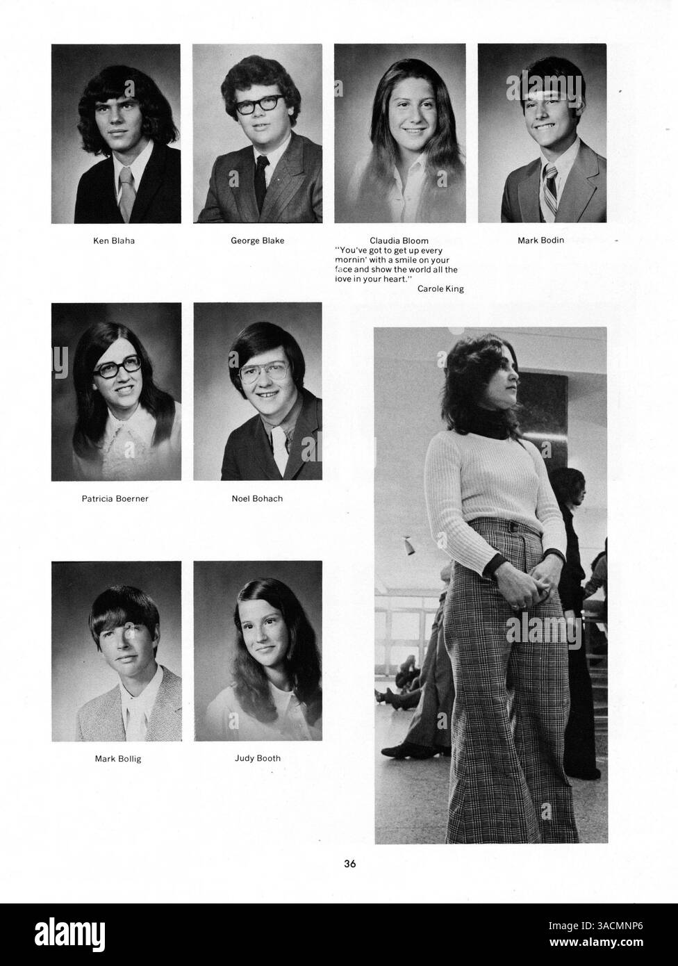 This 1972 high school yearbook captures the student body Cut Out Stock ...