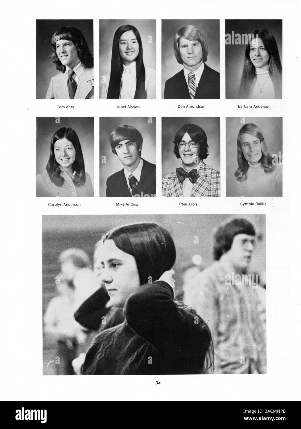 This yearbook, 'Ike's World 73', from Hopkins Eisenhower High School ...