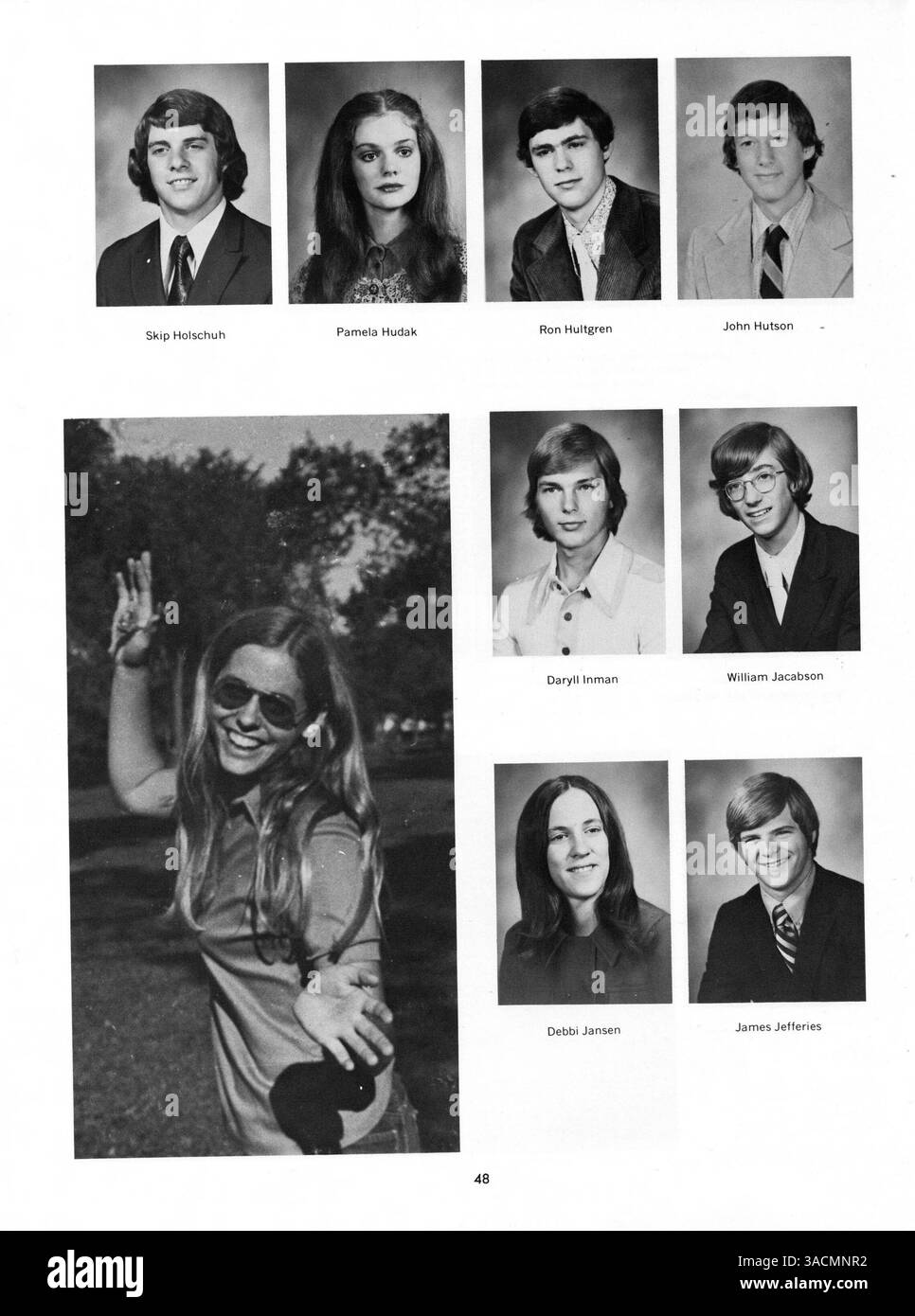 The 1973 yearbook, 'Ike's World 73', documents the diverse experiences ...