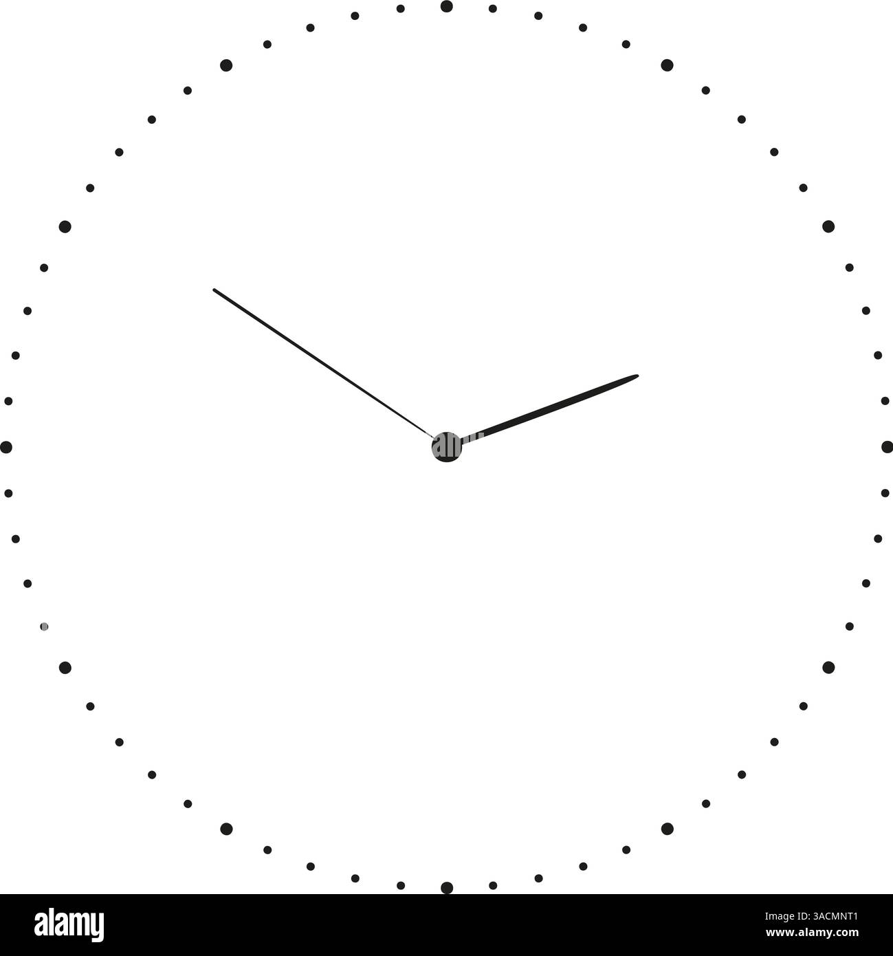 Round clock face with stopwatch dial, time meter scale, speedometer ...