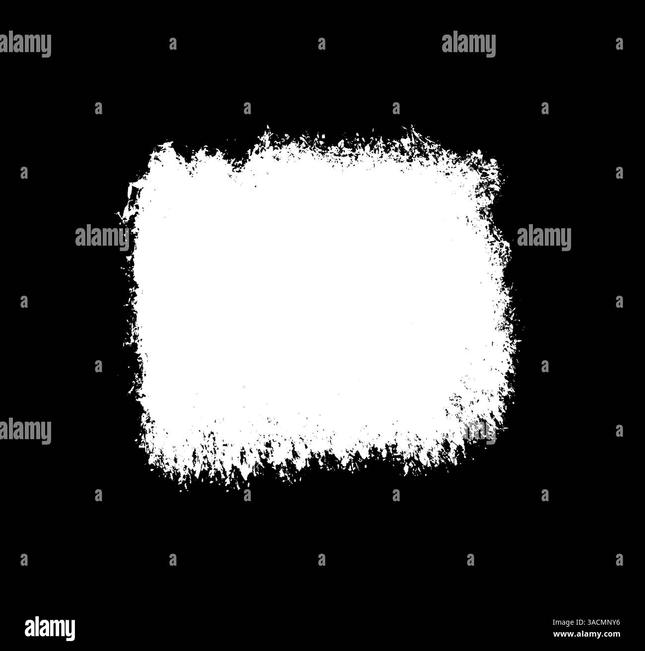 White color surface on black background painted messily with brush hi ...