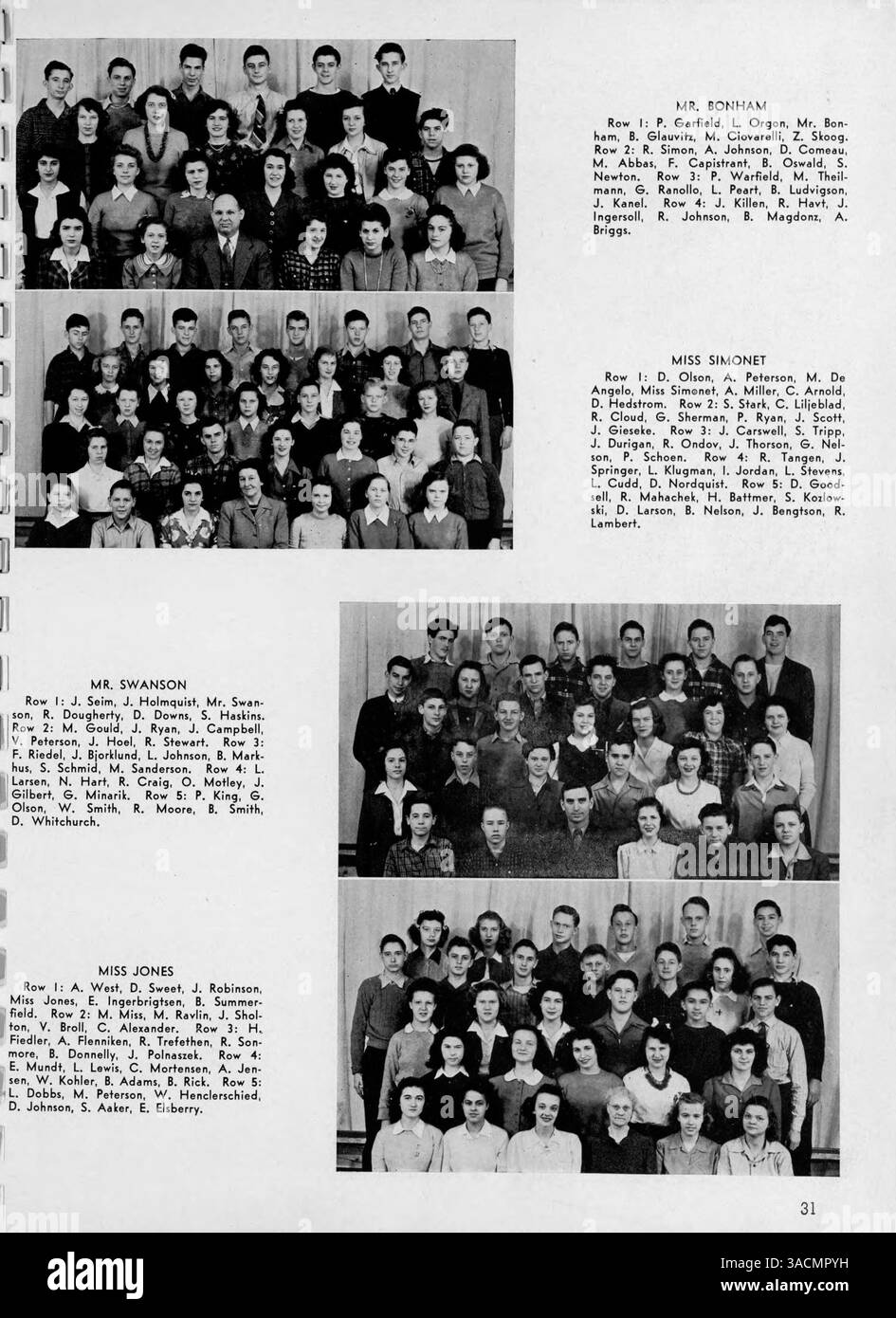 The 1943 Cardinal Yearbook from Marshall High School highlights the ...