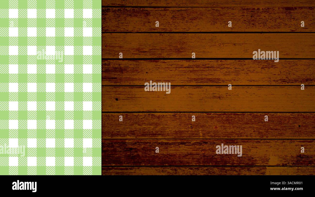 Rustic retro background with old brown wood and green and white ...