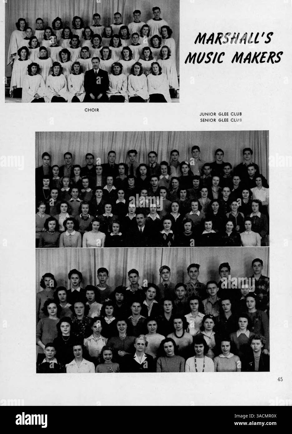 Marshall High School's 1943 Cardinal Yearbook highlights the students ...