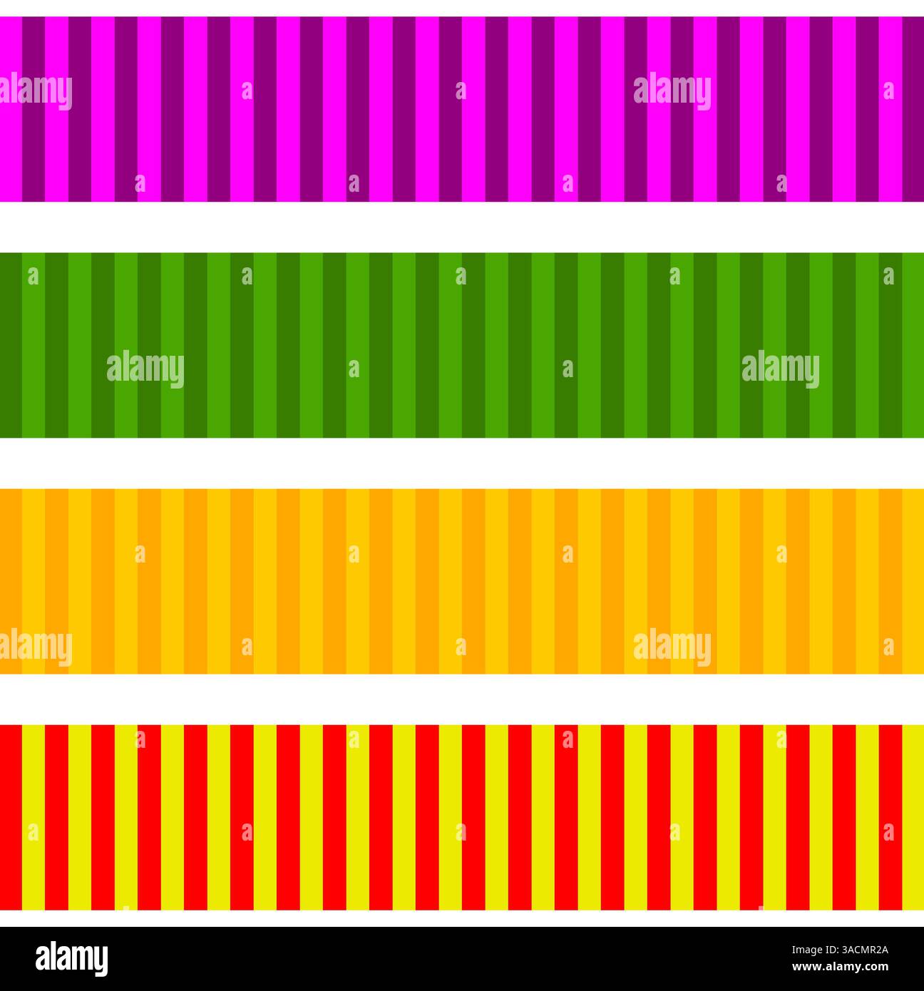 Background with 4 different stripe patterns with classic colors Stock ...