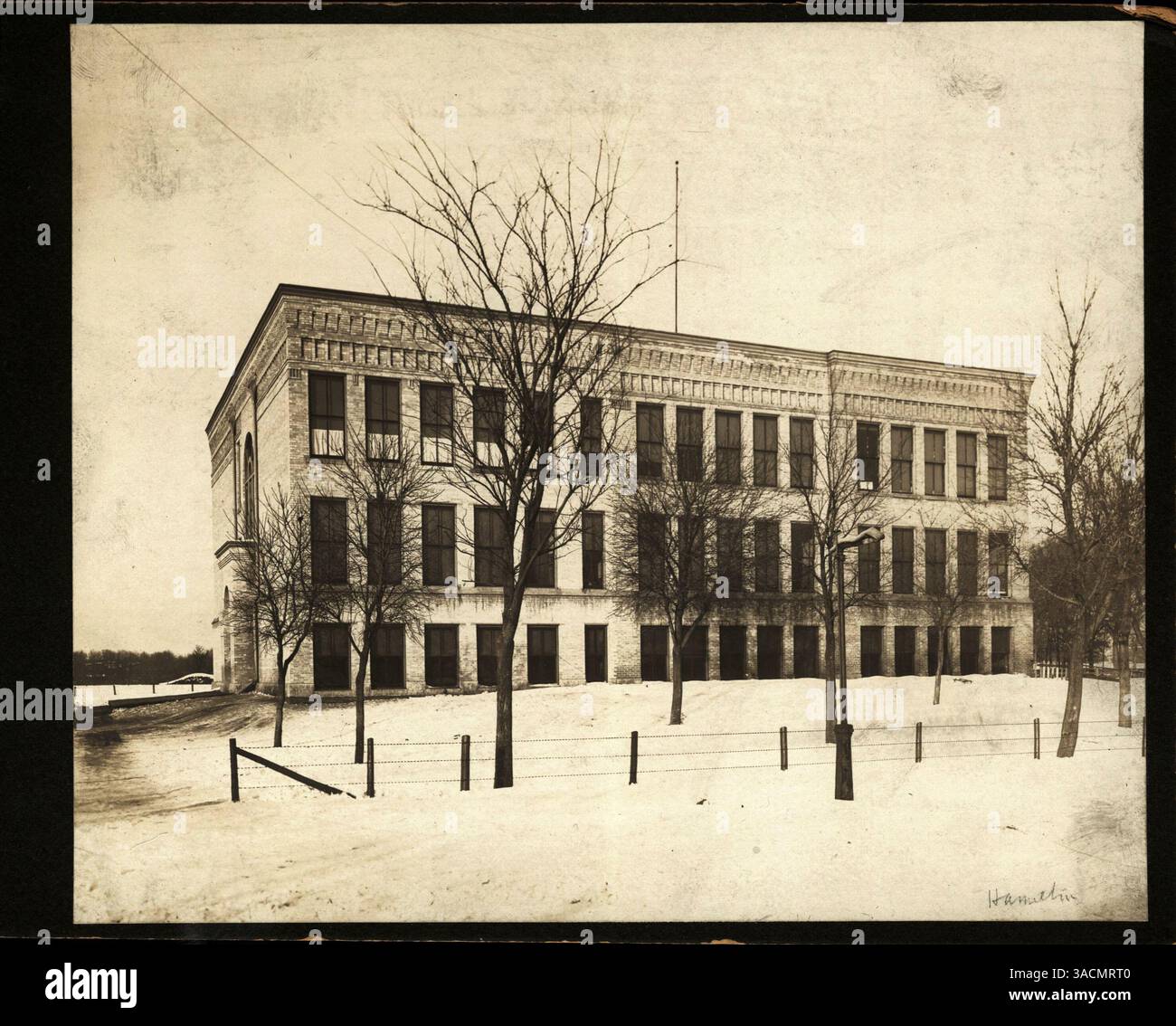 The Hamilton School, built in 1908, is shown in a photograph taken ...