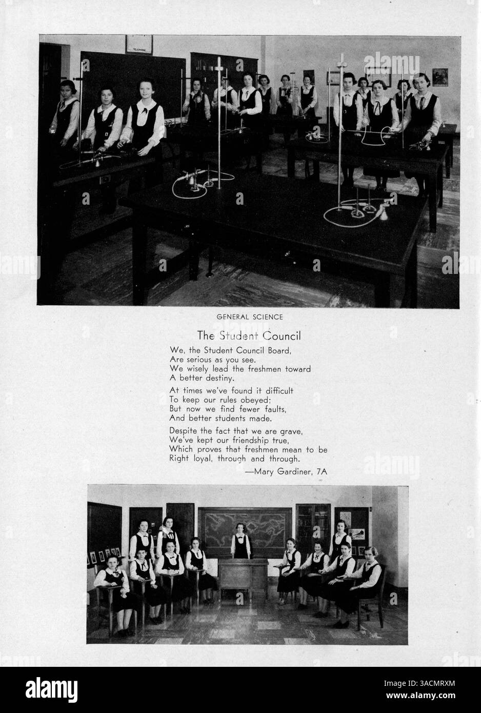 The 1934 'Angelus' yearbook showcases portraits of students and faculty ...