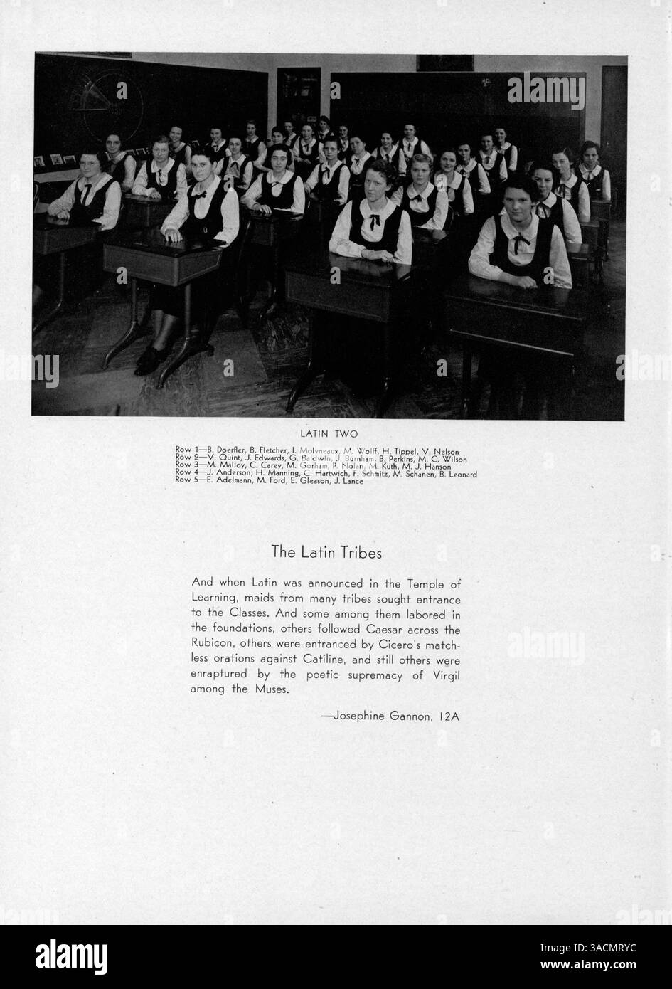 This 1934 'Angelus' yearbook from the Academy of Holy Angels captures a ...