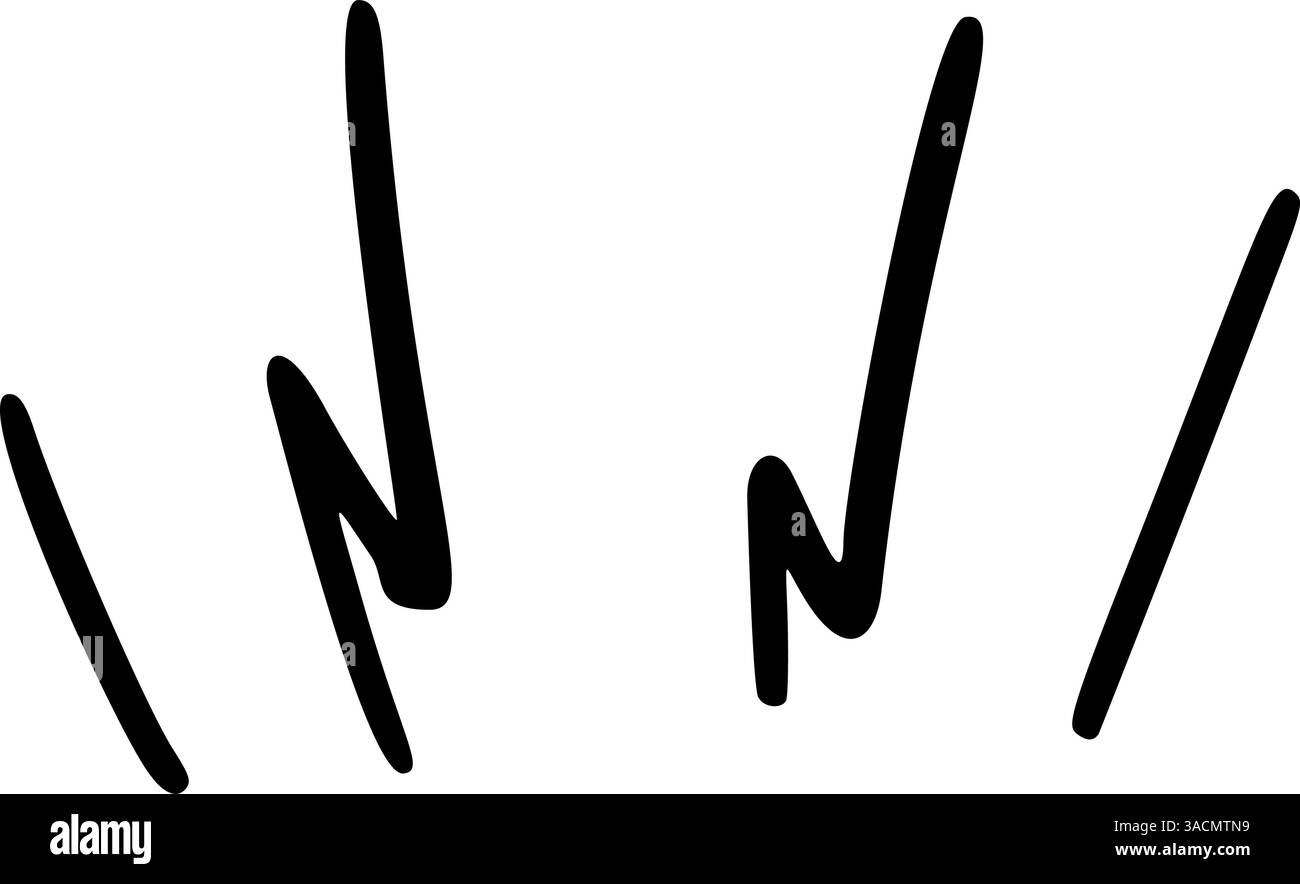 Comic movement lines and expressive shapes with fun graphic effects ...