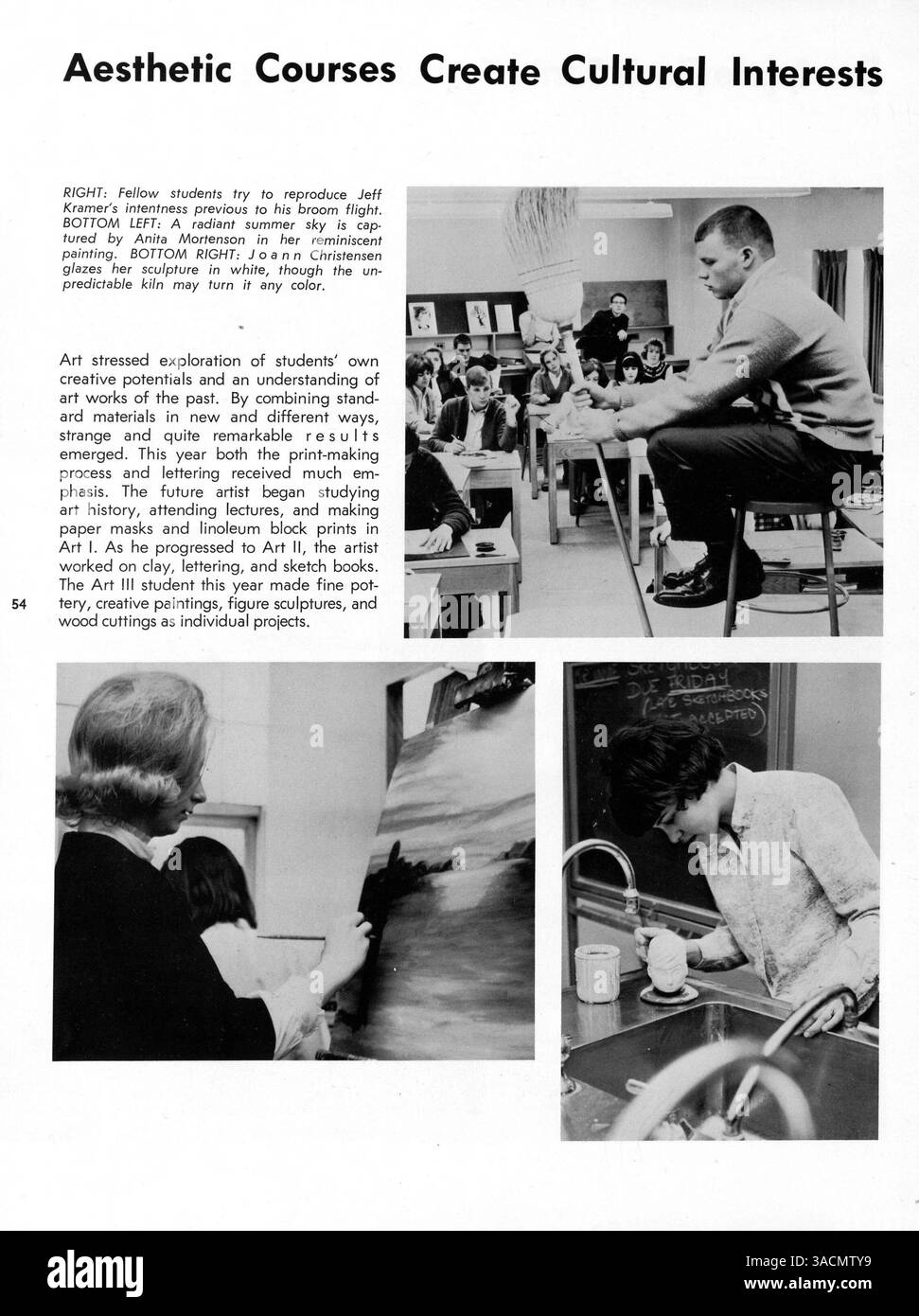 The 1964 'Echowan' yearbook showcases the students, teachers, athletics ...