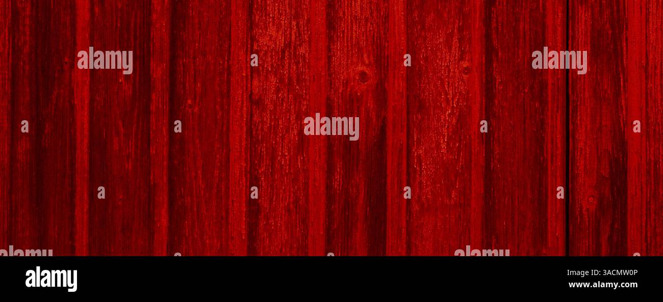Wide background with old red wooden boards Stock Photo - Alamy