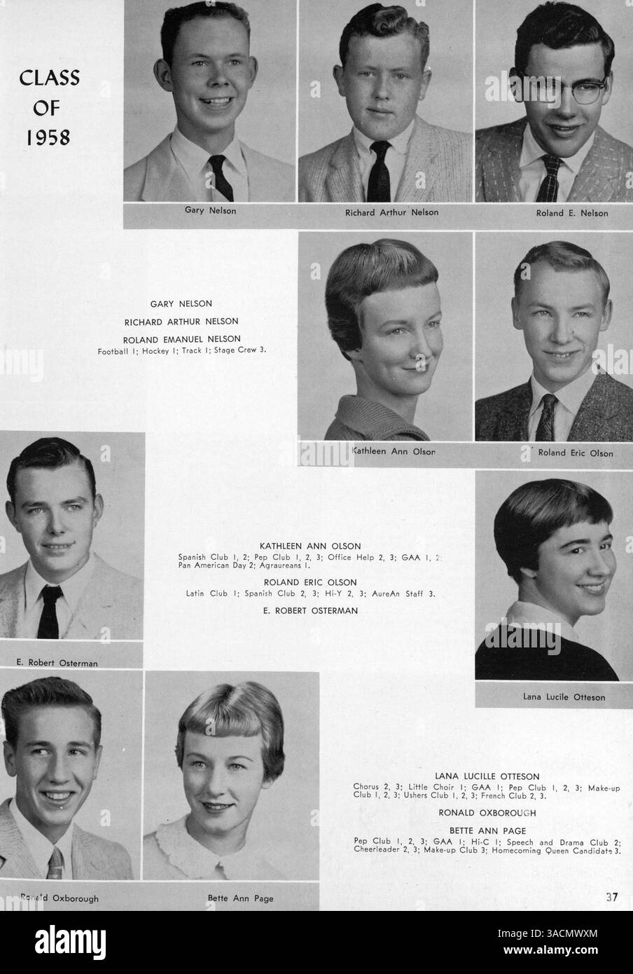 The 1958 Aurean yearbook provides a snapshot of the 1957-1958 school ...