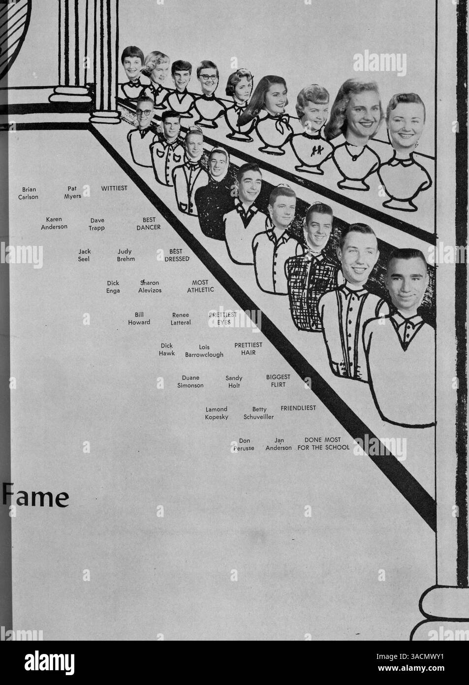Major school events from the 1957 1958 school year hi-res stock ...