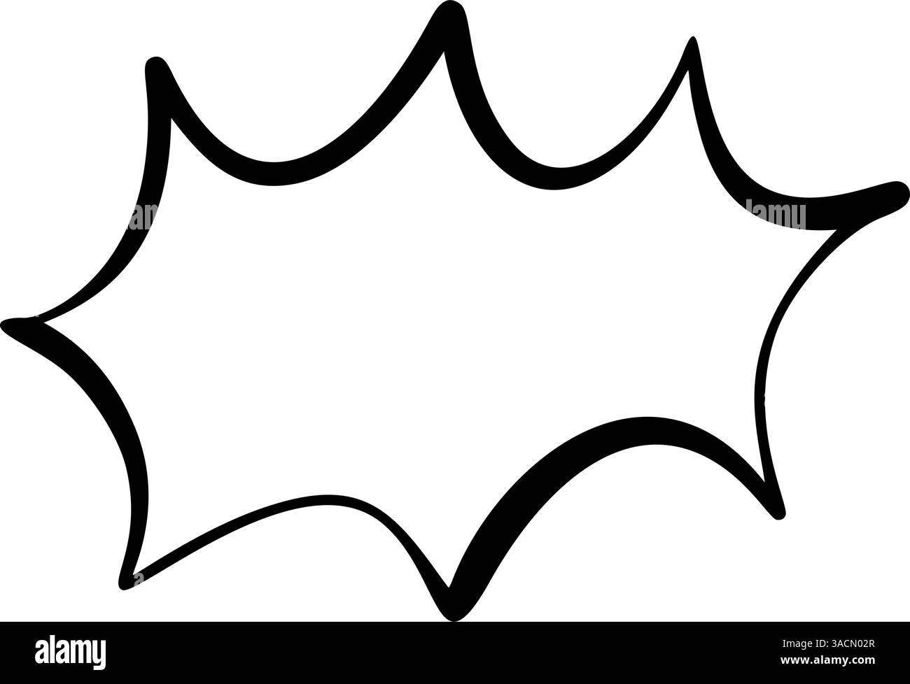 Pop art speech bubble emphasis effect. Comic book text box in boom ...