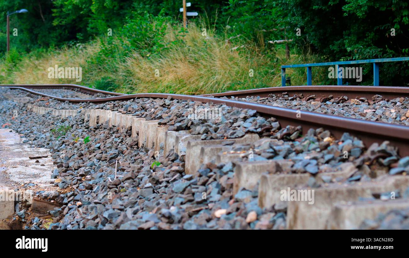 Ahrtal, railroad track Stock Photo - Alamy