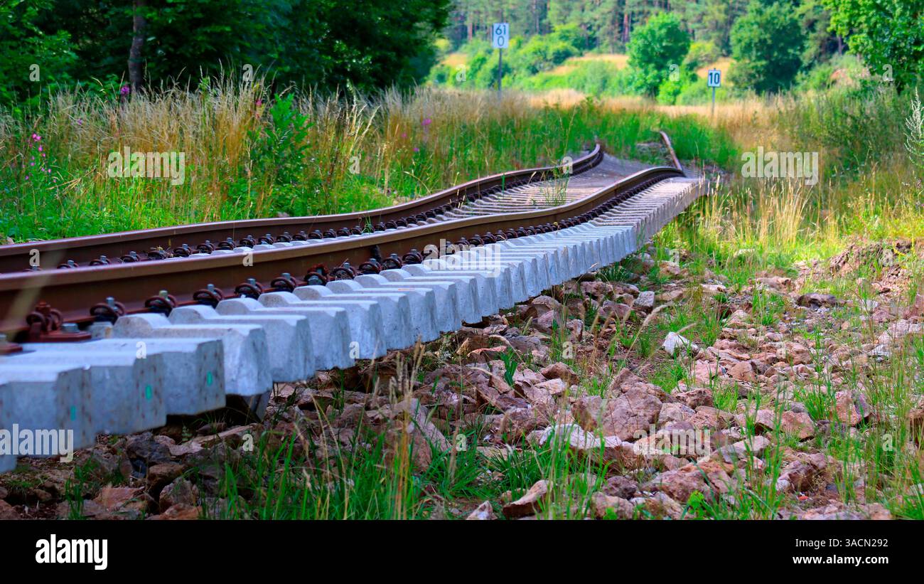 Ahrtal, railroad track Stock Photo - Alamy