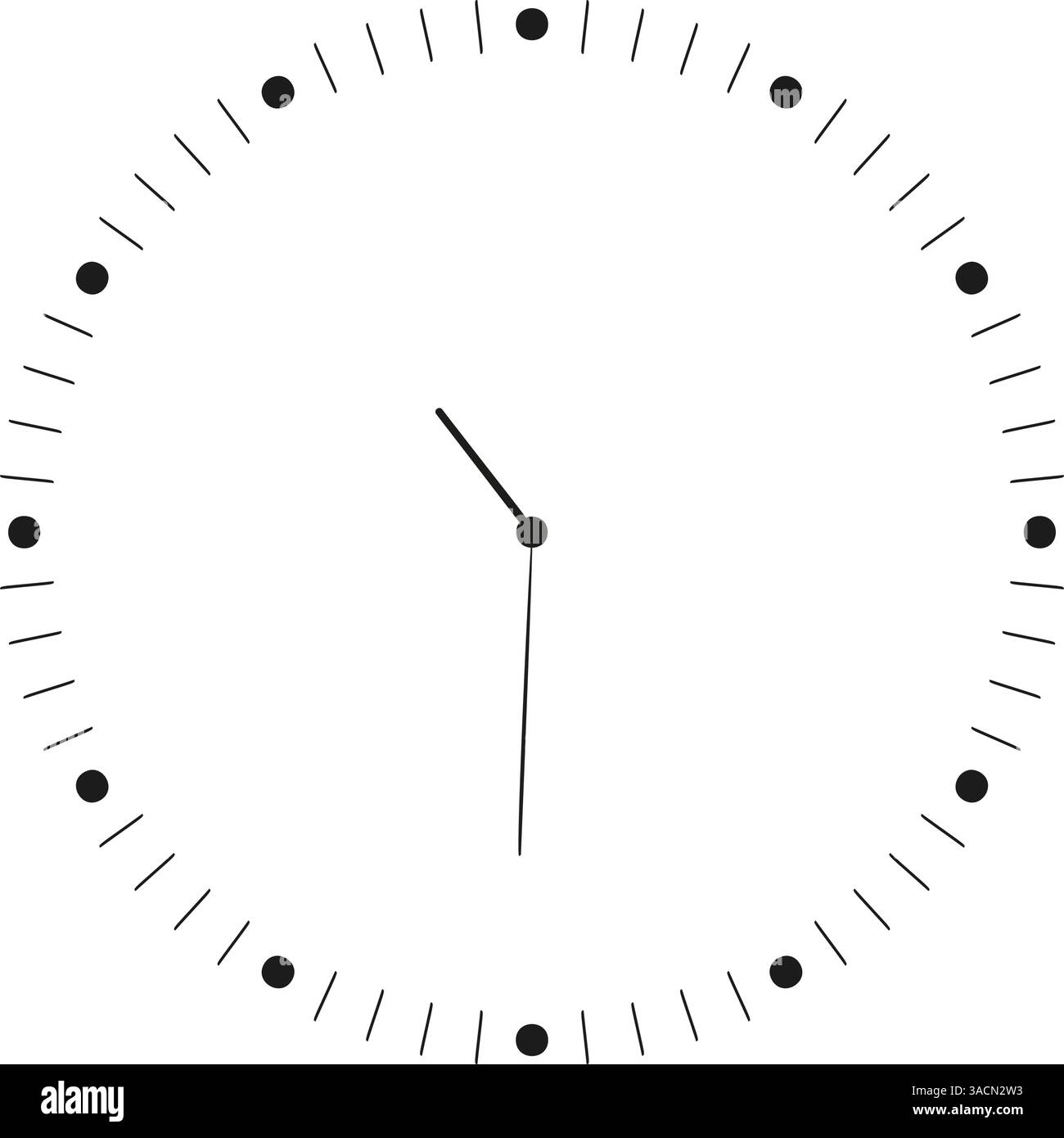 Round clock face with stopwatch dial, time meter scale, speedometer ...