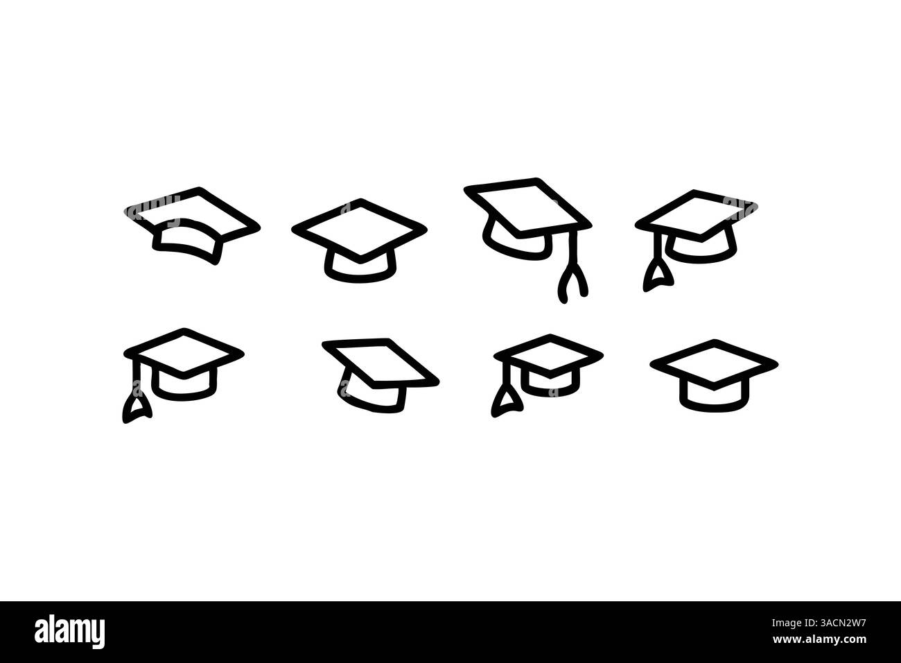 Graduation Ceremony Group of Graduates Stock Vector Image & Art - Alamy