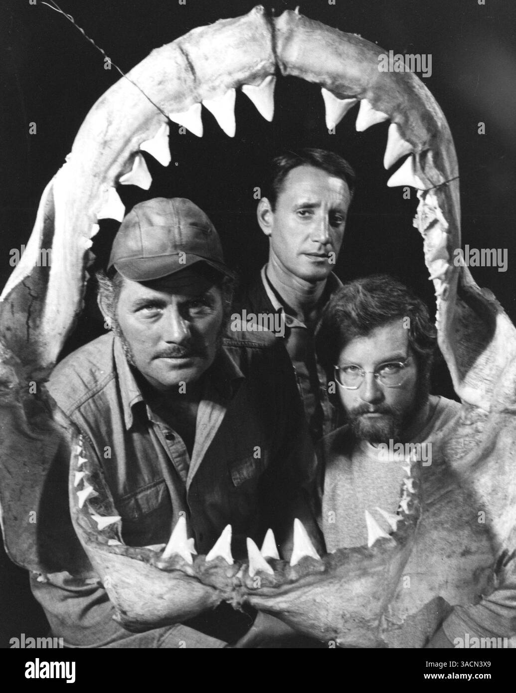 Studio Publicity Still: "Jaws" Robert Shaw, Roy Scheider and Richard ...