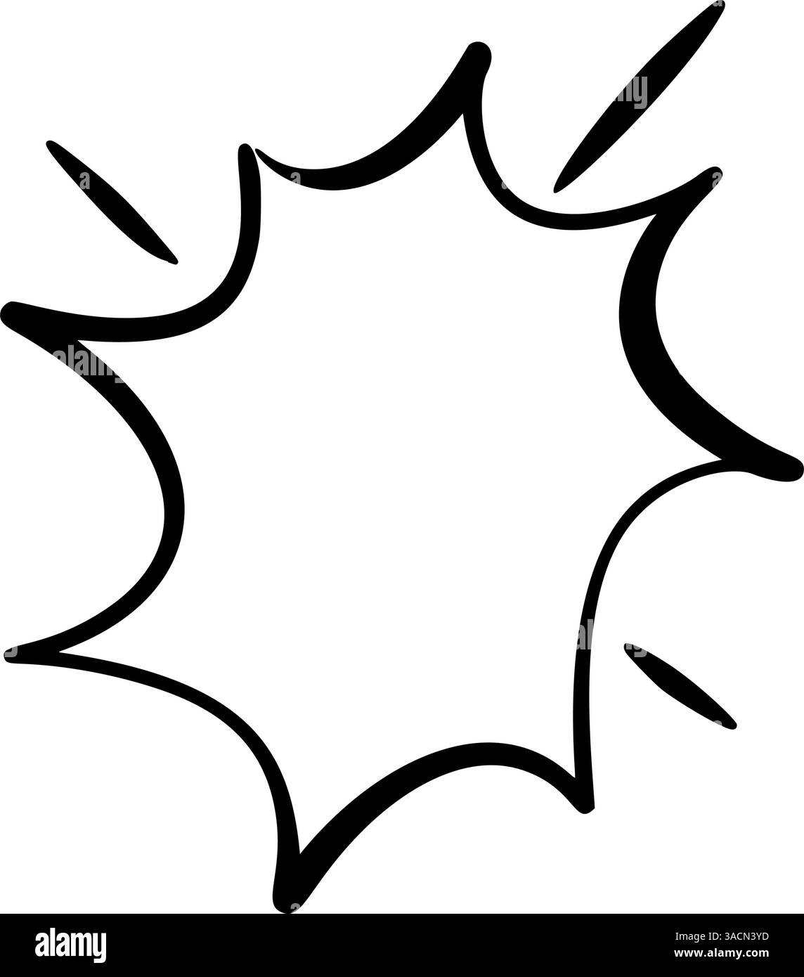 Doodle comic text in pop art speech balloons. Cartoon chat frames with burst dialog clouds. Flat ...