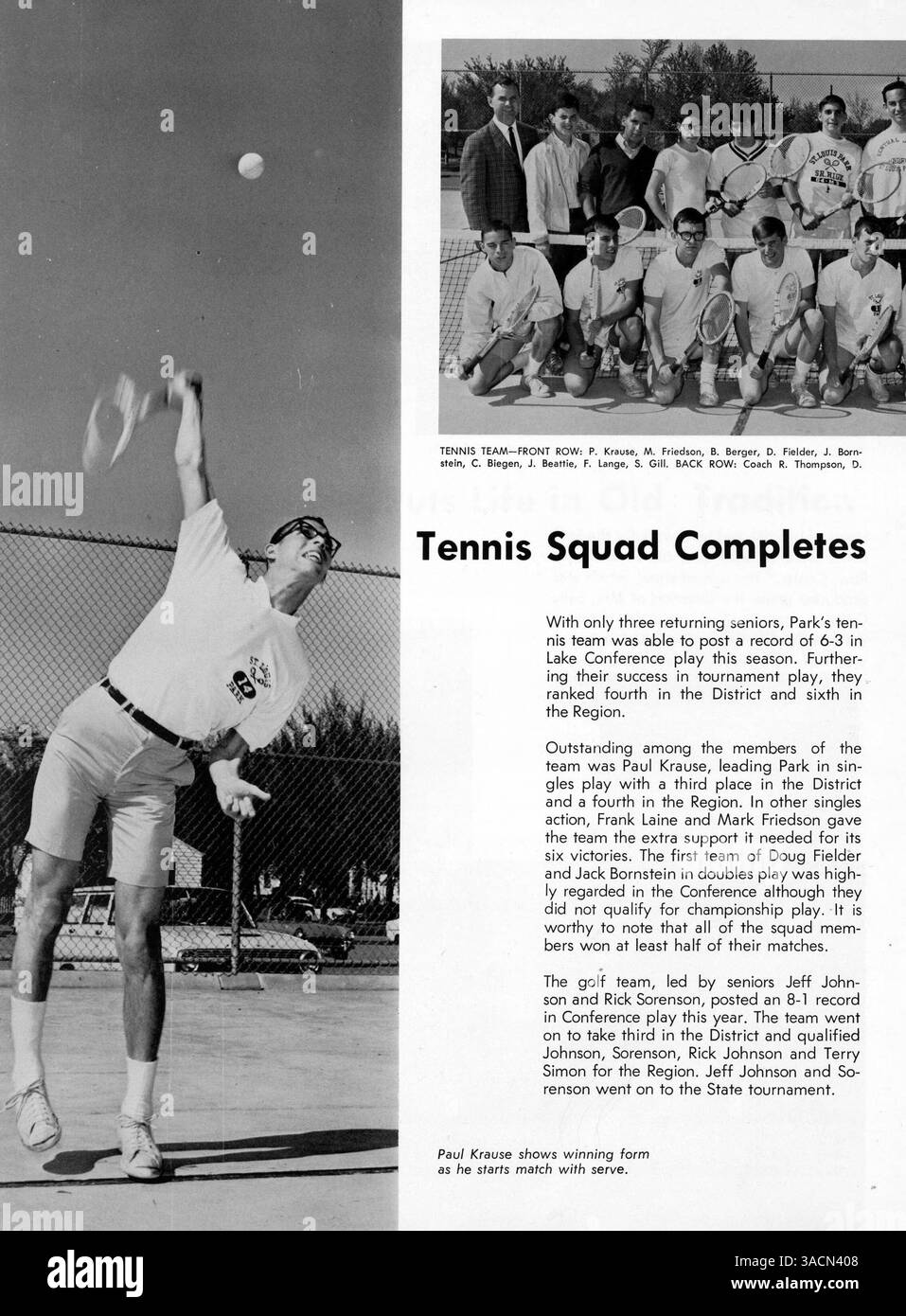 This 1964 yearbook from St. Louis Park High School features the ...