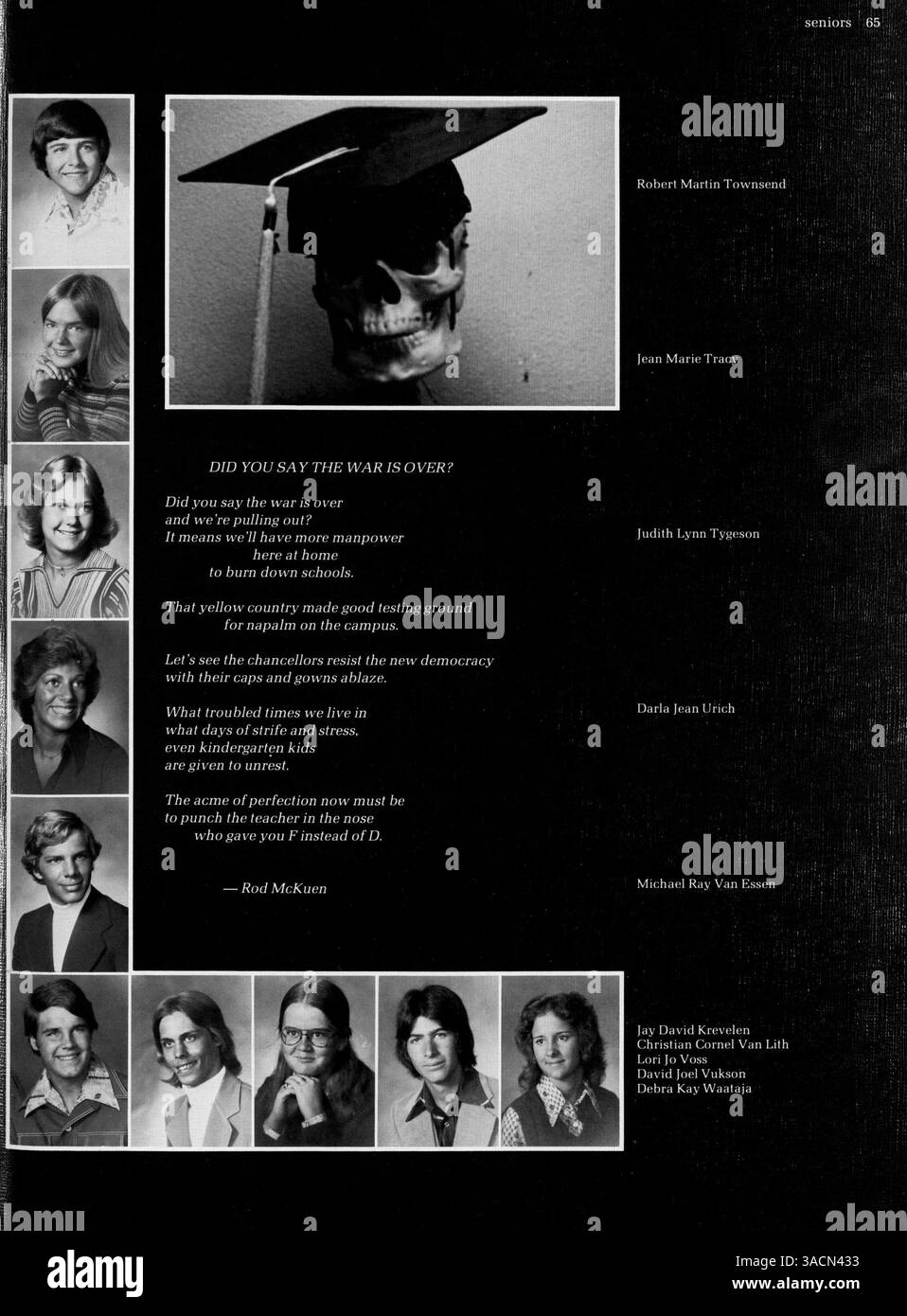 Yearbook from cooper high school highlights the schools activities hi-res stock photography and ...