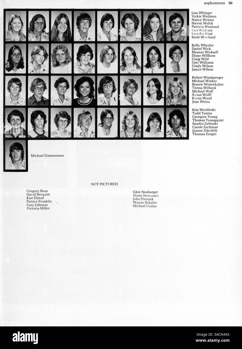 The 1977 cooper high school yearbook hi-res stock photography and ...